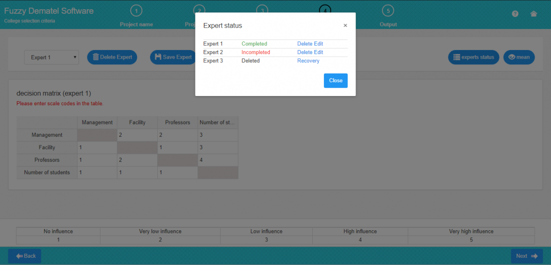 fuzzy dematel software steps - OnlineOutput.com
