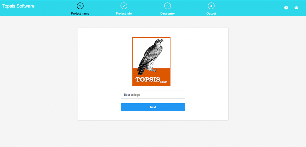 topsis Software Steps - OnlineOutput.com