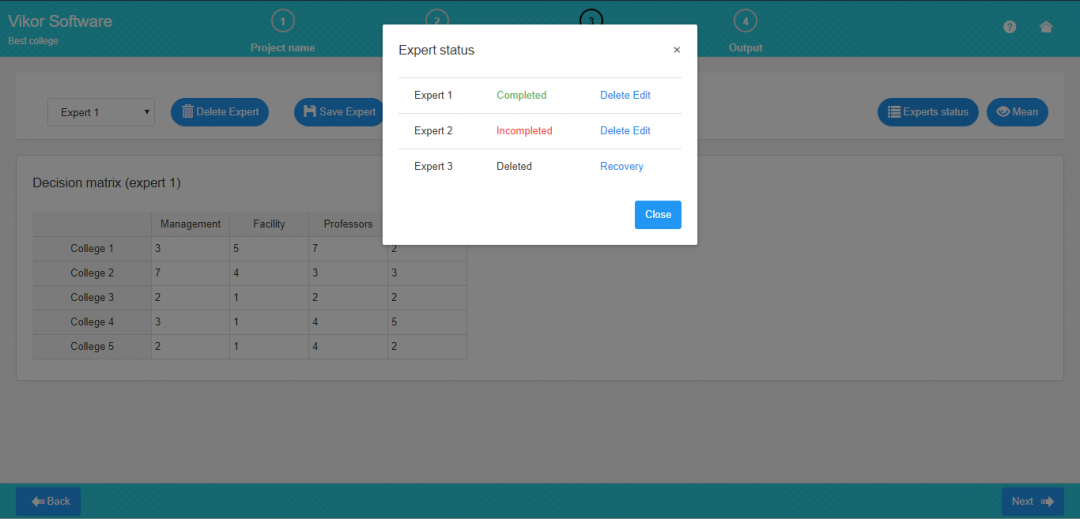 vikor Software Steps - OnlineOutput.com