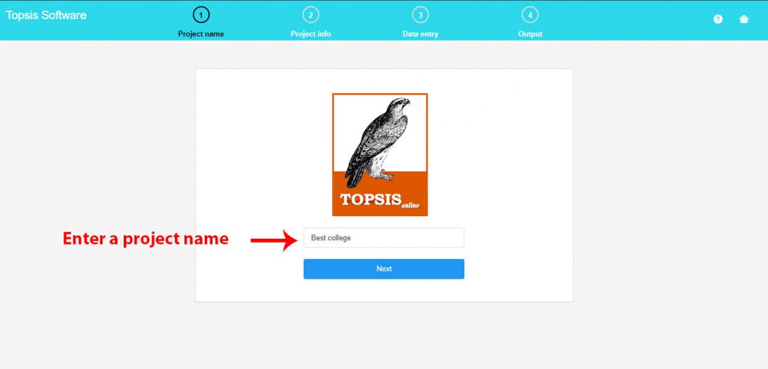 topsis help - OnlineOutput.com