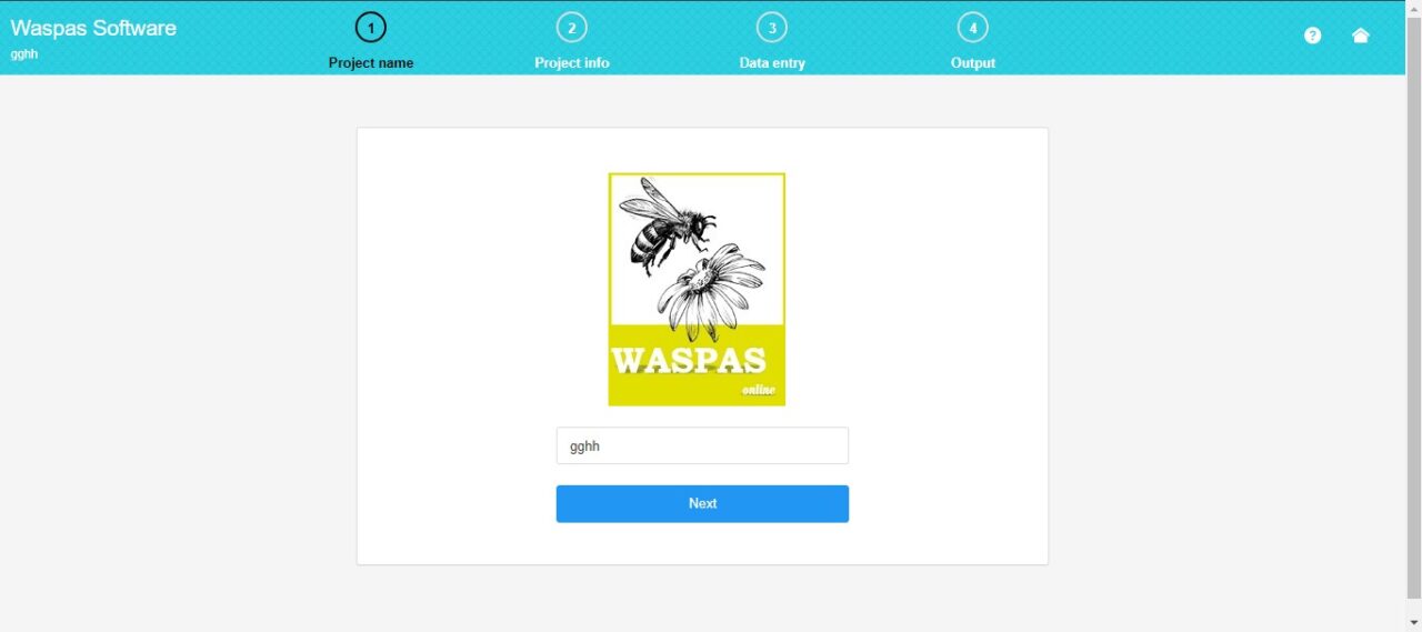 waspas software steps - OnlineOutput.com