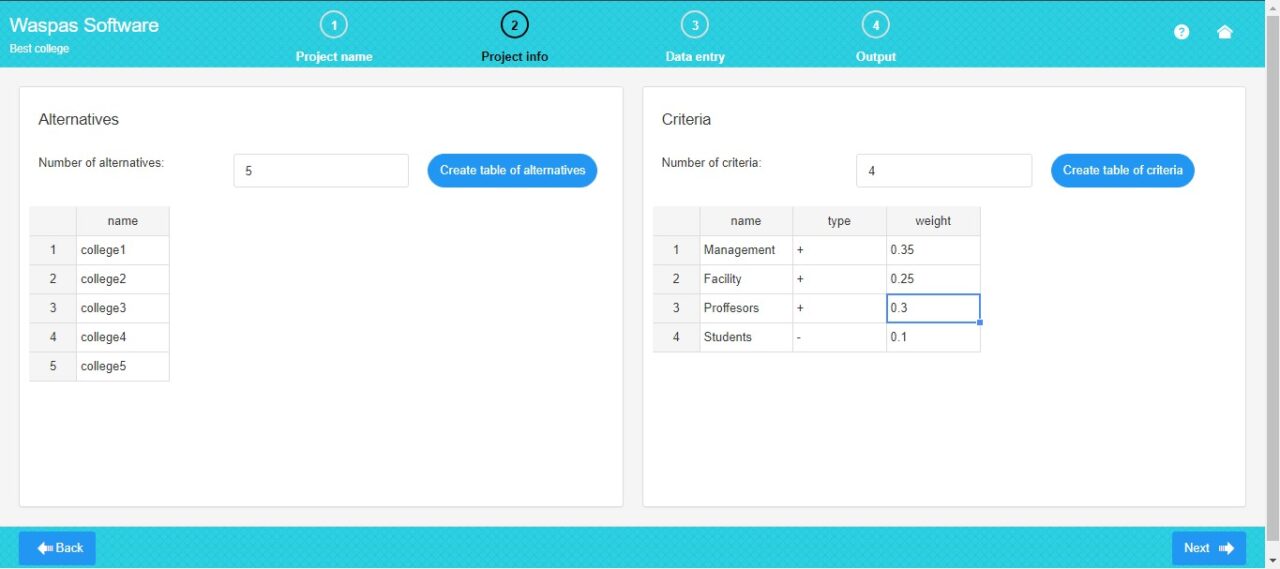 waspas software steps - OnlineOutput.com