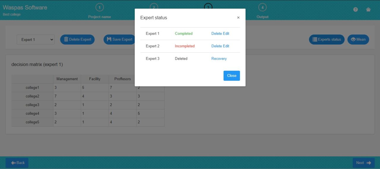 waspas software steps - OnlineOutput.com